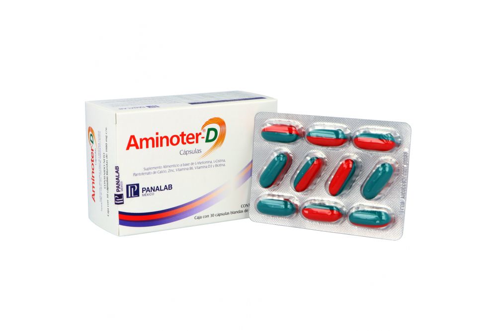 AMINOTER D CAPSULAS C/30 1980MG. | DermaZona