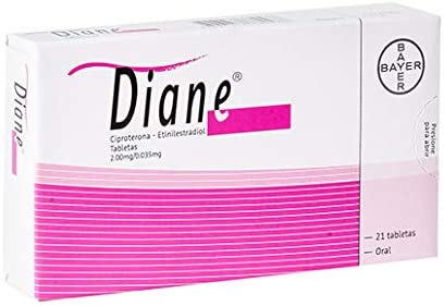 DIANE 2MG/0.035MG 21 TABLETAS | DermaZona