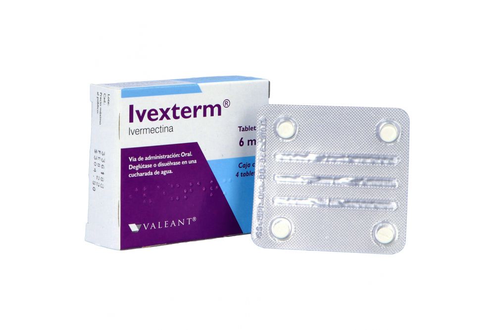 IVEXTERM TABLETAS 6 MG C/4 TABS | DermaZona